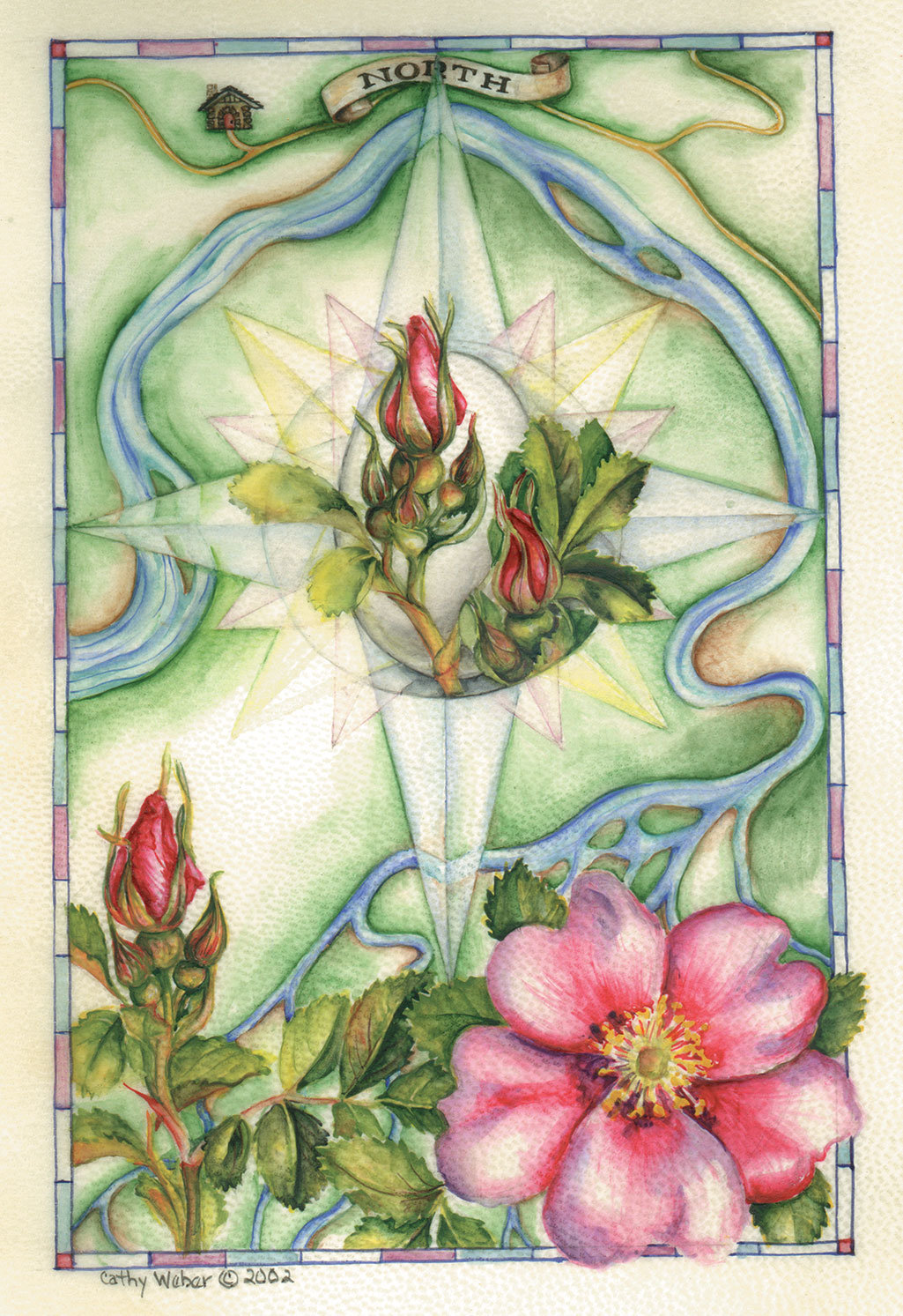 Maps and Compass Roses – Cathy Weber